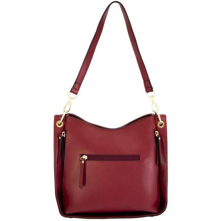 Rugged Rare Emma Concealed Carry Purse Burgundy - Feather Arms