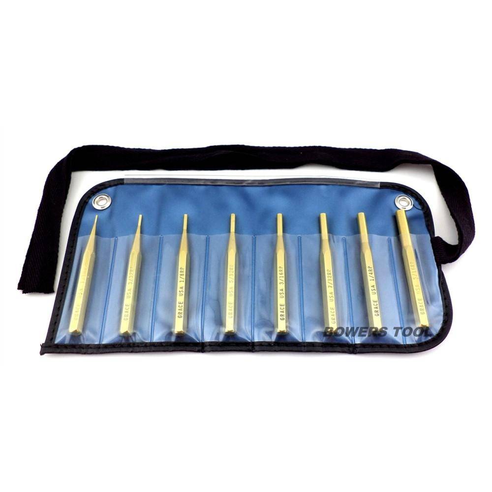 Grace USA Brass Punch Set - Feather Arms