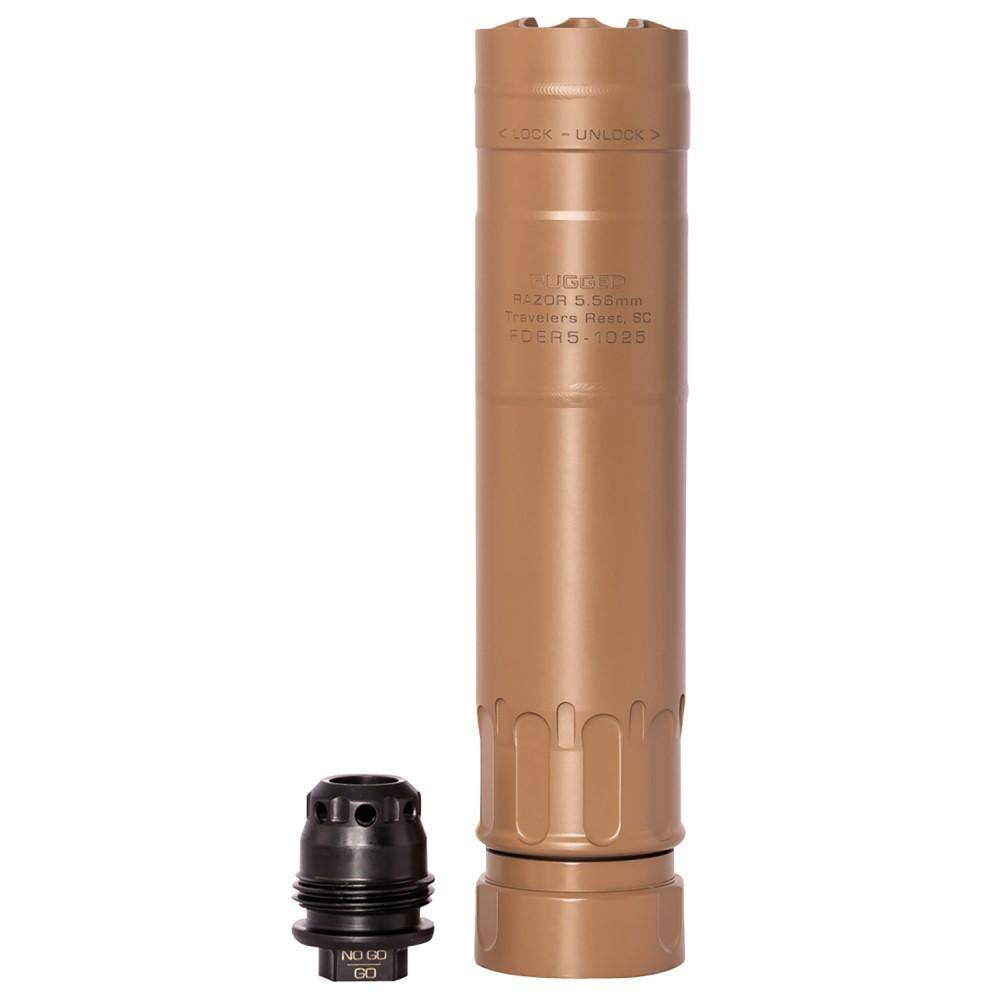 Rugged Razor556 Taper Lock Suppressor 5.56mm Fde - Feather Arms