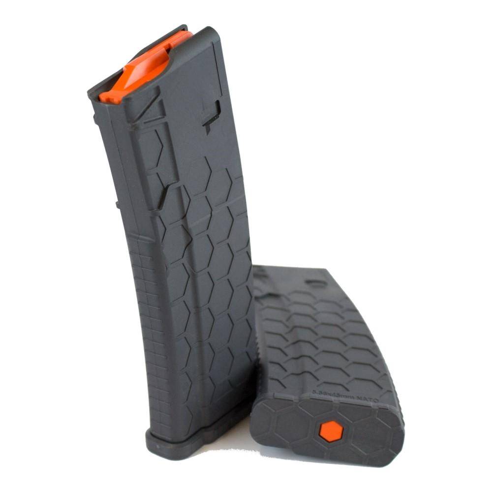 Sentry Hexmag Series 2 AR-15/M4/M16 Rifle Magazine Grey With Orange ...