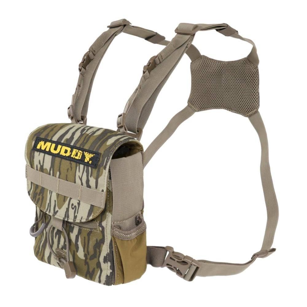 Muddy Pro Series Bino Harness Mossy Oak Bottomland - Feather Arms