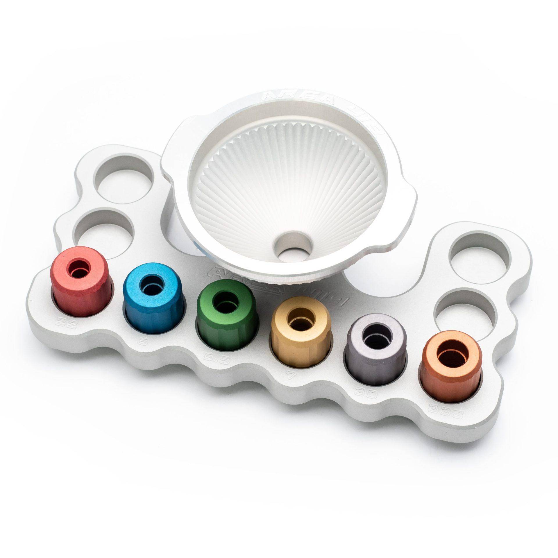 Area 419 Master Funnel Kit 22-338 Heads/ Funnel/ Handle/ Storage Block ...