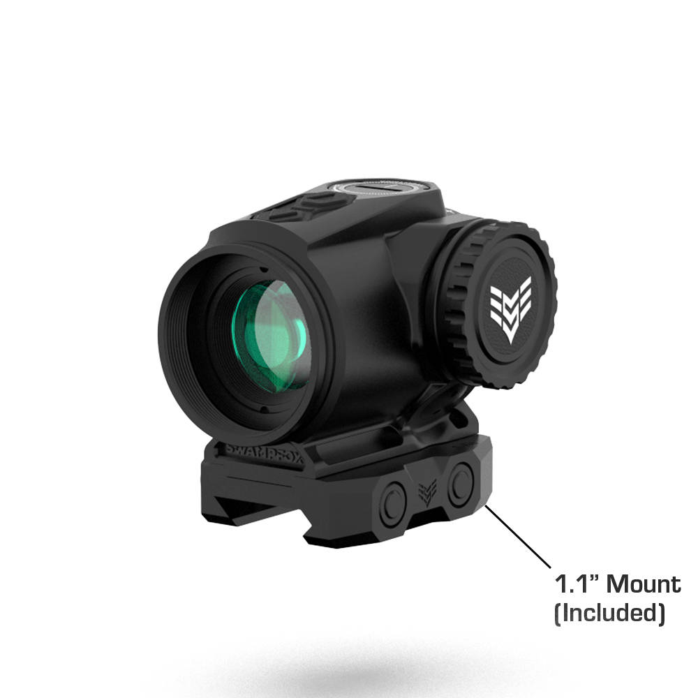 Swampfox Raider Micro Prism Red Dot Sight 1×20 Red Ir 6 Moa - Feather Arms