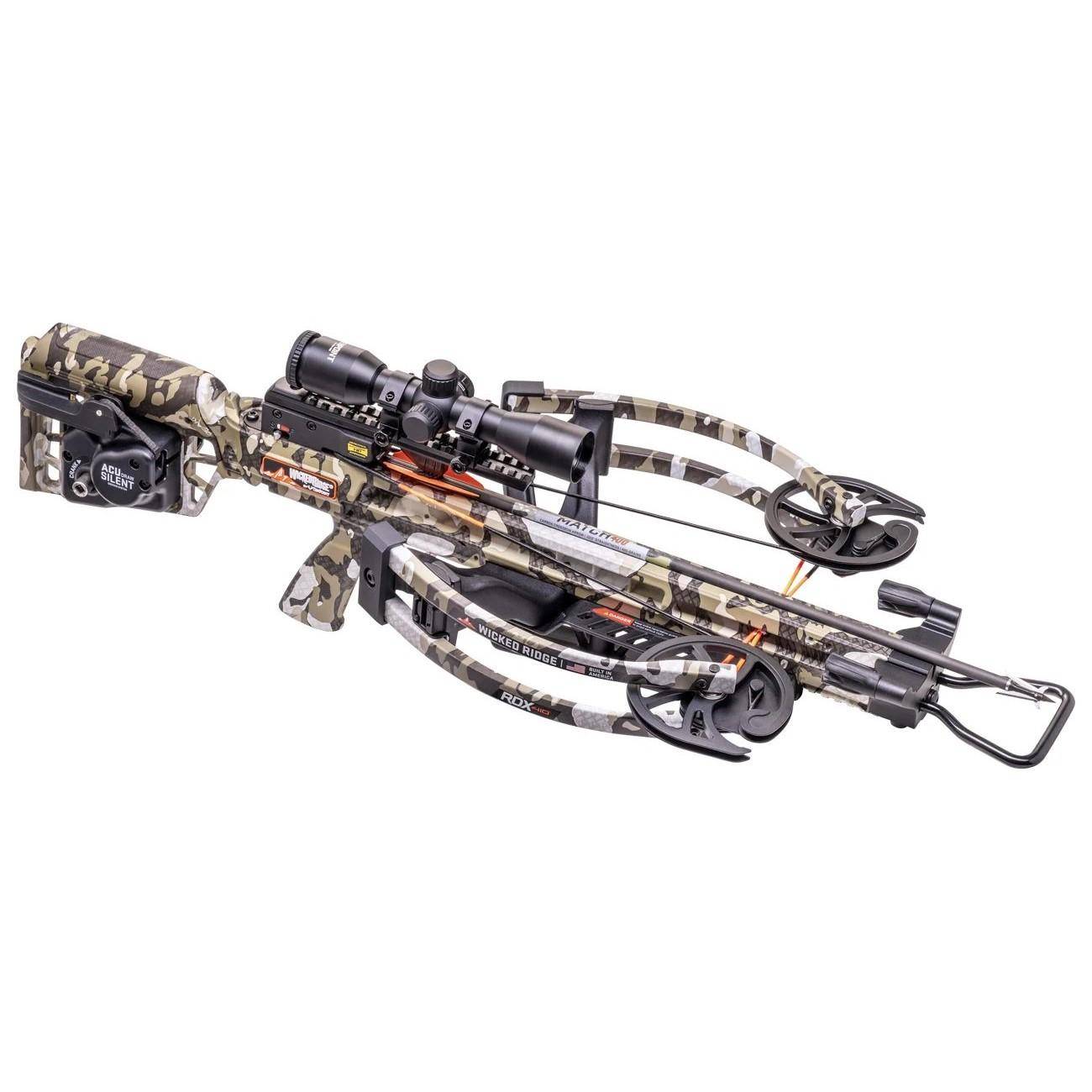 Wicked Ridge Rdx 410 Reverse-Draw Crossbow Acudraw Silent Pro-View 400 ...