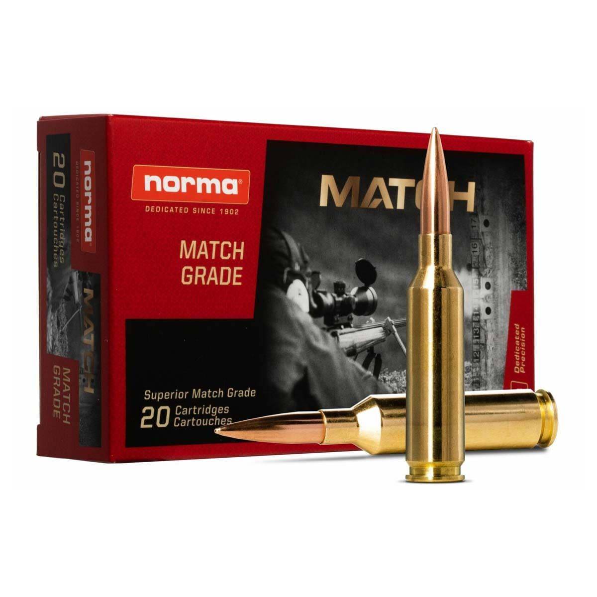 Norma Golden Target Match Rifle Ammunition 6mm Creedmoor 107gr Bthp ...