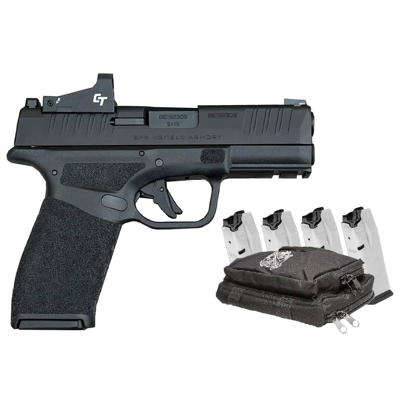 Springfield Hellcat Pro Bundle w/CT-1500 Red Dot 9mm Luger 15rd ...