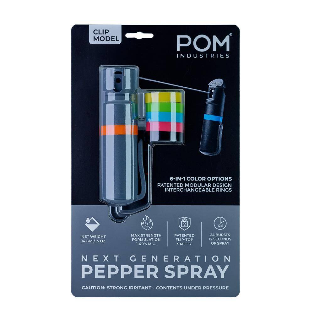 POM Pepper Spray Clip Grey - Feather Arms
