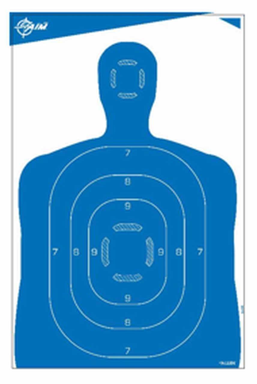 Allen EZ AIM Blue Silhouette Paper Targets 23″x35″- 4/ct - Feather Arms