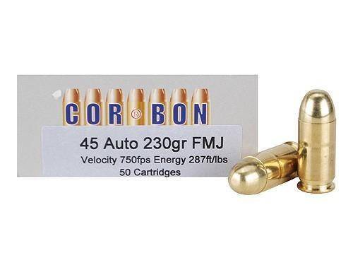 Corbon Self-Defense JHP Handgun Ammunition .45 ACP (+P) 230 gr JHP 950 ...