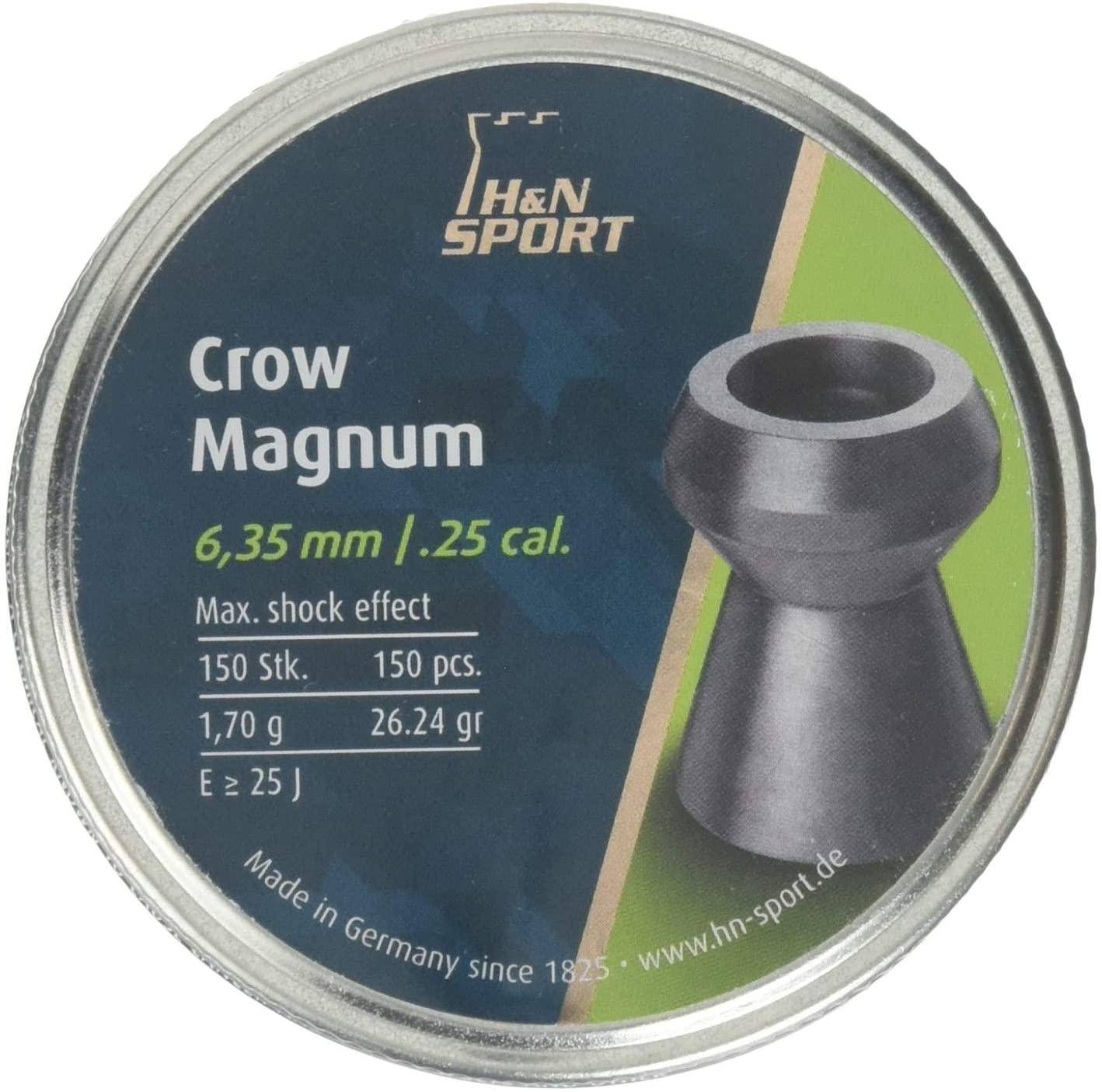 H&N Crow Magnum .25 Cal.- Per 150 - Feather Arms