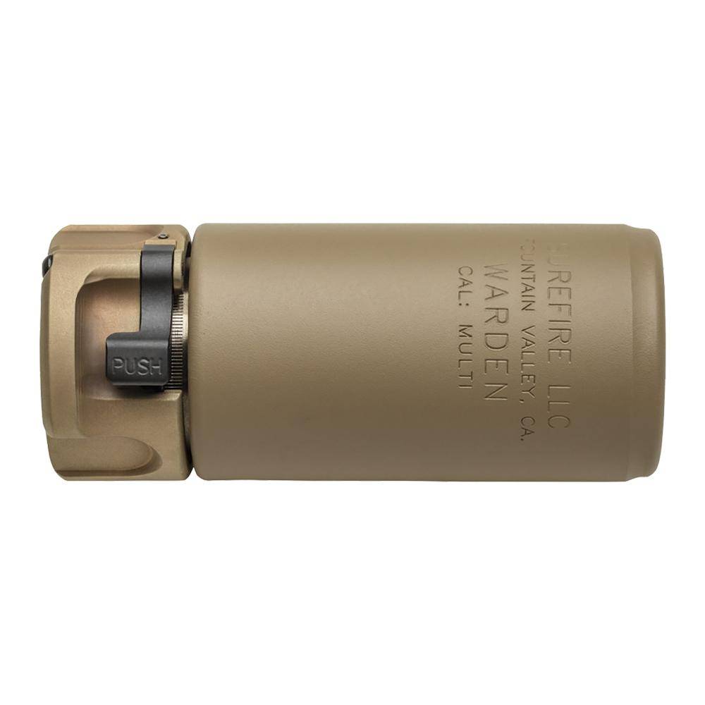Surefire Warden Muzzle Device Fast-Attach Blast Regulator FDE - Feather ...
