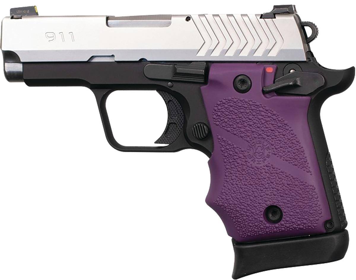 Hogue Ambi Safety Rubber Grip For Springfield Armory 911 9mm- Purple ...