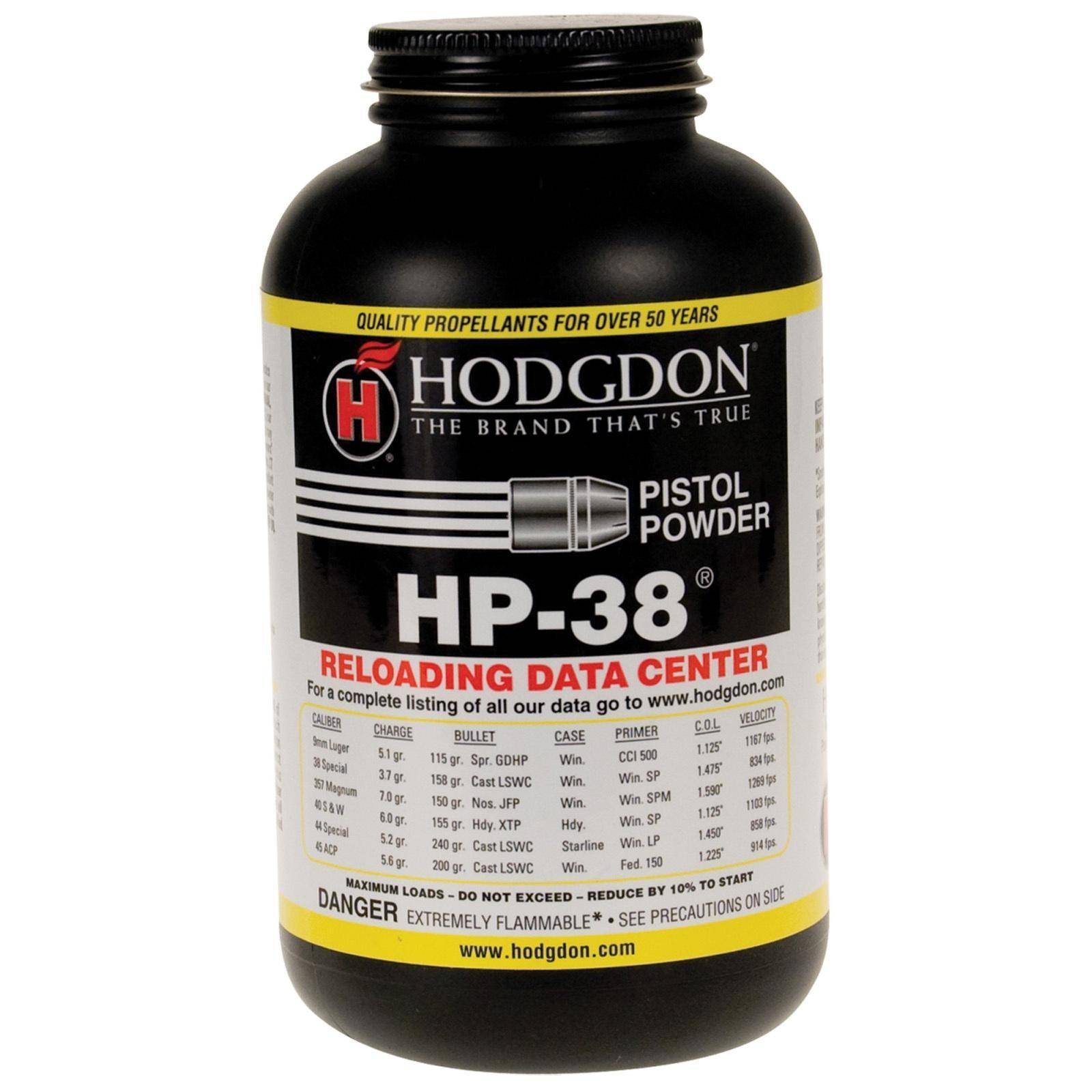 Hodgdon HP-38 Spherical Handgun Powder 1 lbs - Feather Arms