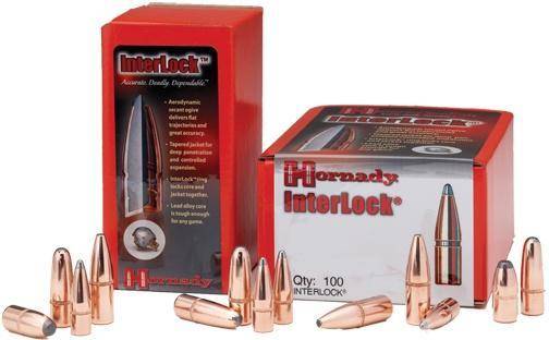 Hornady InterLock Bullets .35 Cal .358" 250 Gr SPRP 100/ct - Feather Arms