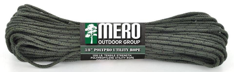 Mero 3/8″ Polypro Utility Rope 100 ft. Camouflage - Feather Arms