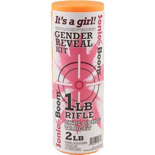 Exploding Rifle Target - Gender Reveal Kit - Girl - Feather Arms