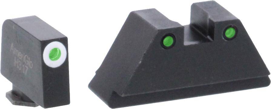 Green Tritium Round Outline White .315/black .392 For Glock ...