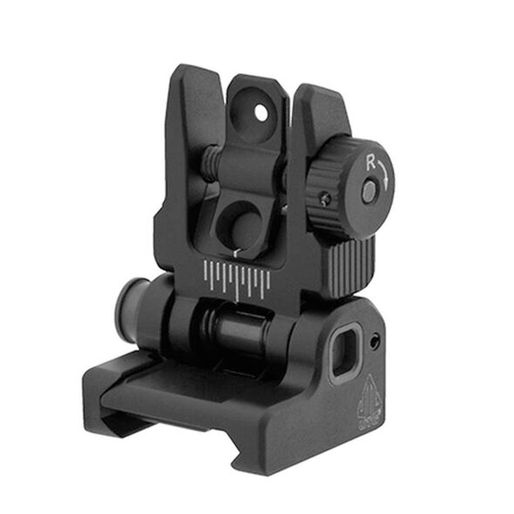UTG ACCU-SYNC Spring-loaded AR15 Flip-up Rear Sight Black - Feather Arms