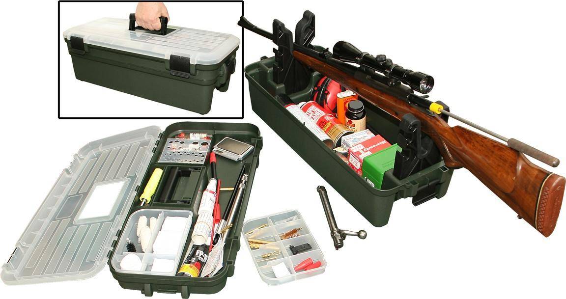 MTM Shooting Range Box Forest Green - Feather Arms