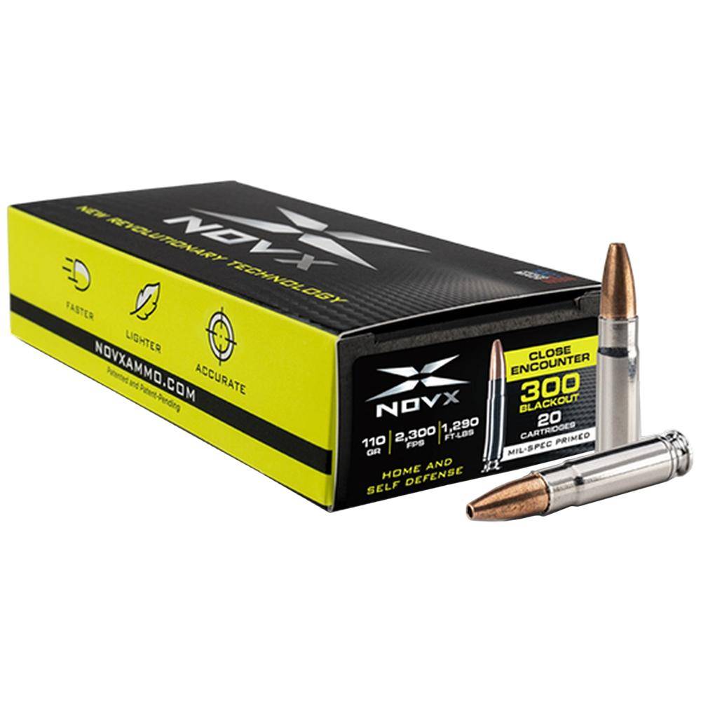 NovX Pentagon Rifle Ammunition .300 Blackout 125gr HP 2300 fps 20/ct ...