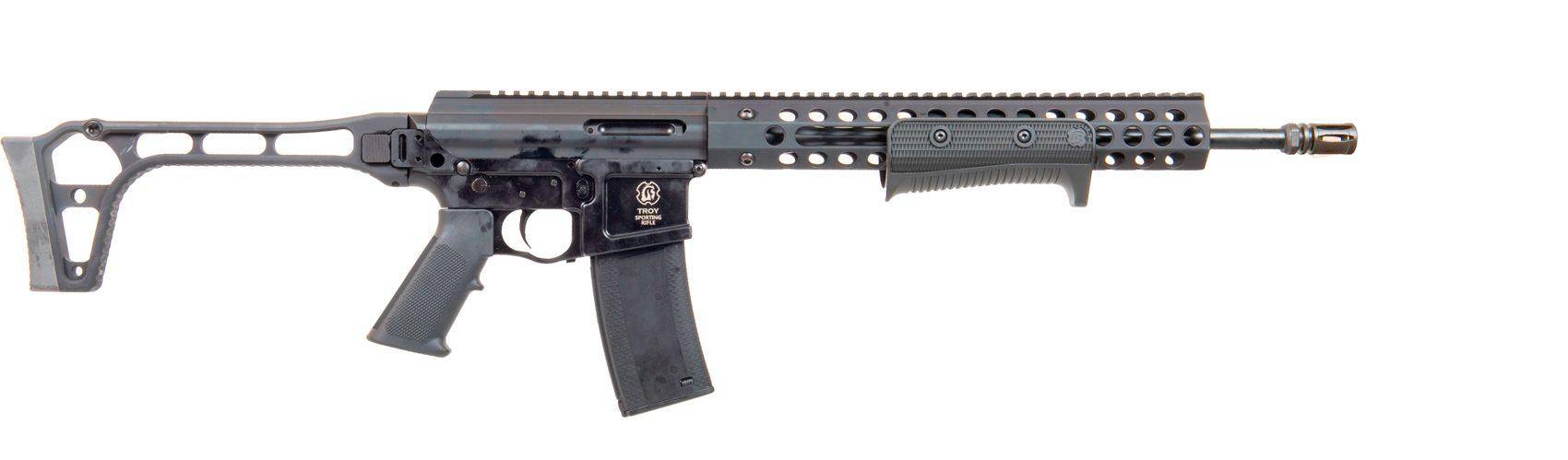 Troy Folding Pump Action Optic Ready Rifle .223 Rem 20rd Magazine 16 ...