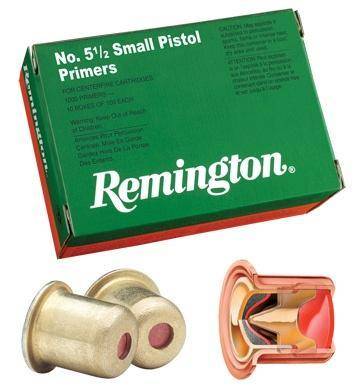 Remington Centerfire Primers-5-1/2 Small Pistol - Feather Arms
