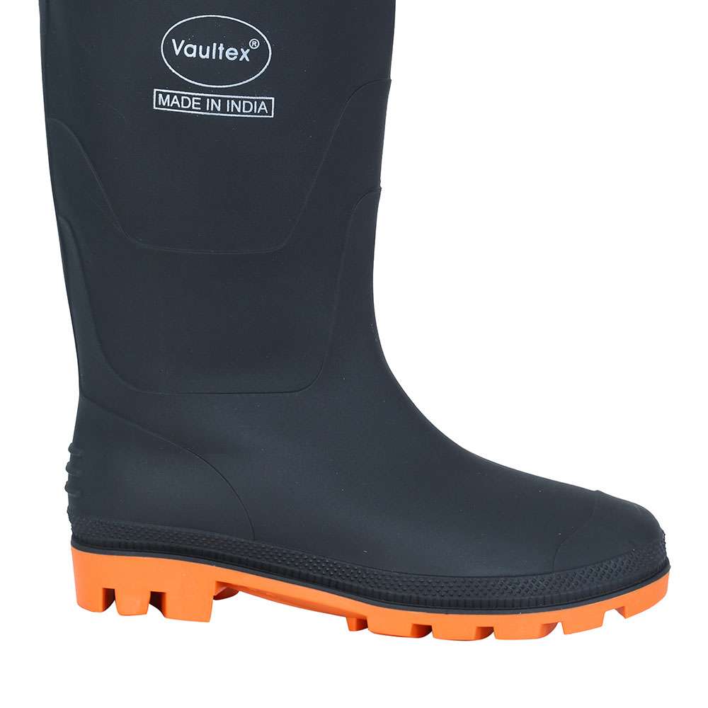 Vaultex CSR Composite Toe Safety Gumboot, Black/Orange, 47