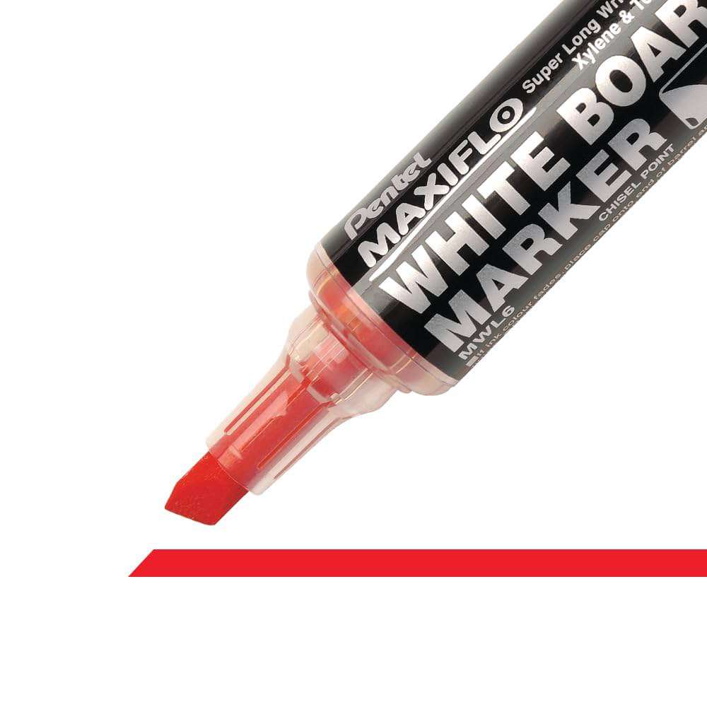 Pentel Maxiflo Whiteboard Marker Red Refillable