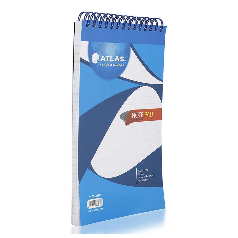 Atlas Double Wire Notepad 5x8 80GSM – FEPY