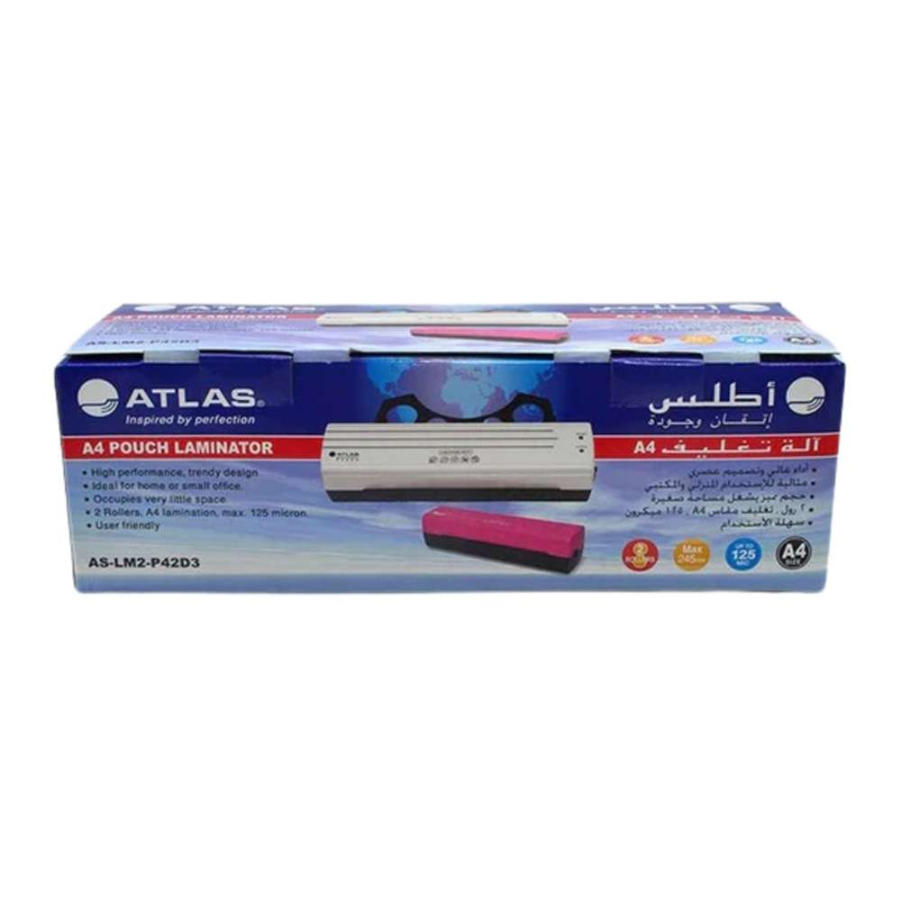 Atlas Laminating Machine, A4, 2 Rolls, 240V | White
