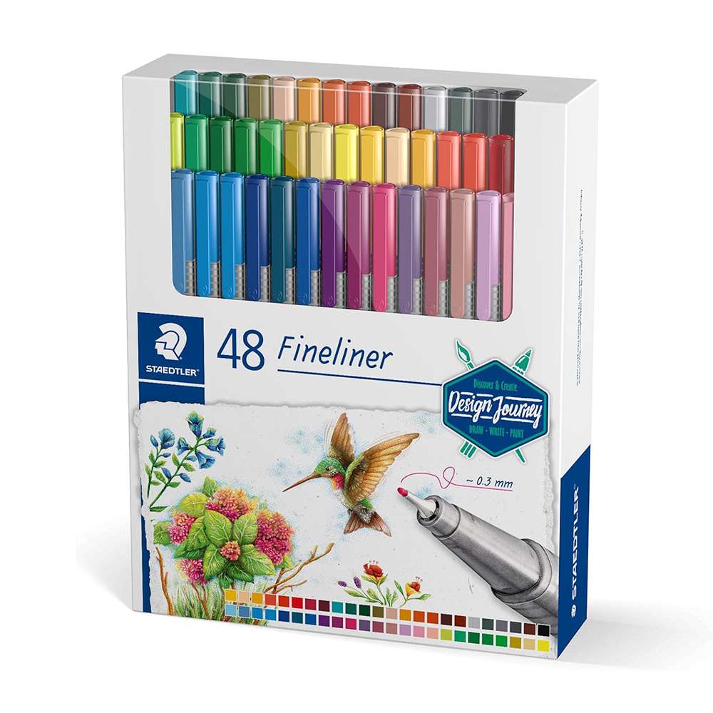 Staedtler Triplus Design Journey Fineliner Pen Pack of 48