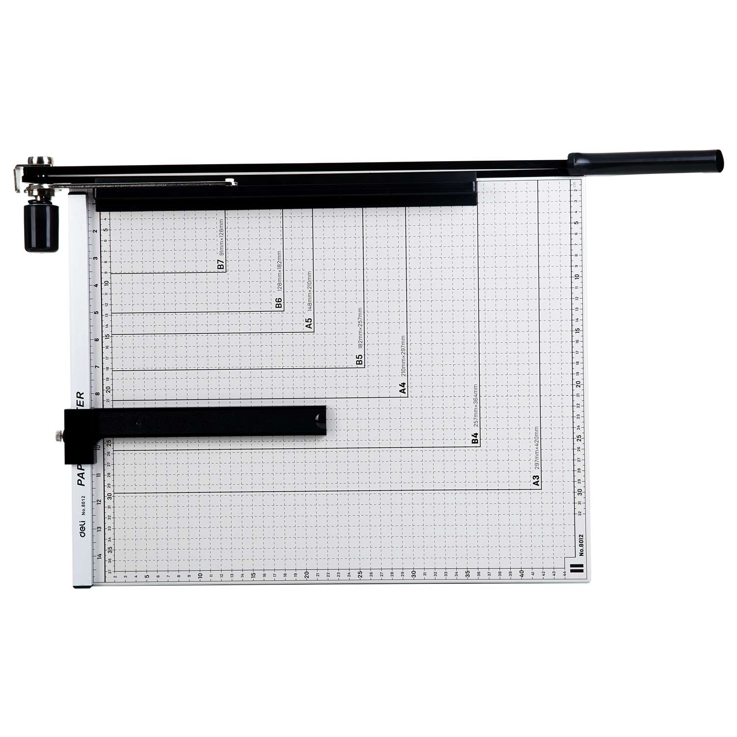 Deli Paper Cutter With Steel Base, A3, 460 × 380 mm | White