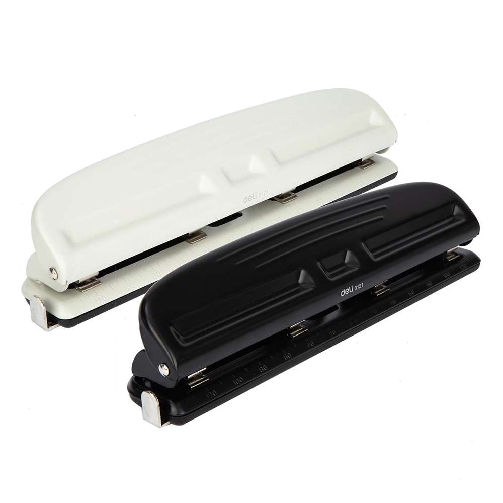 Deli Four-Hole Paper Punch, 10-Sheet | UAE – FEPY