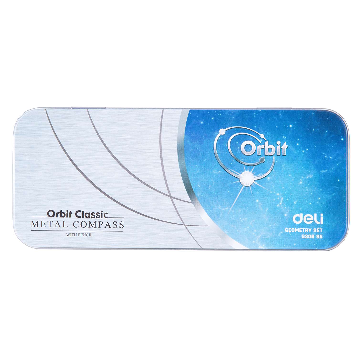 Deli Geometry Metal Box Set, Student Essentials, Durable Tin, Exam ...