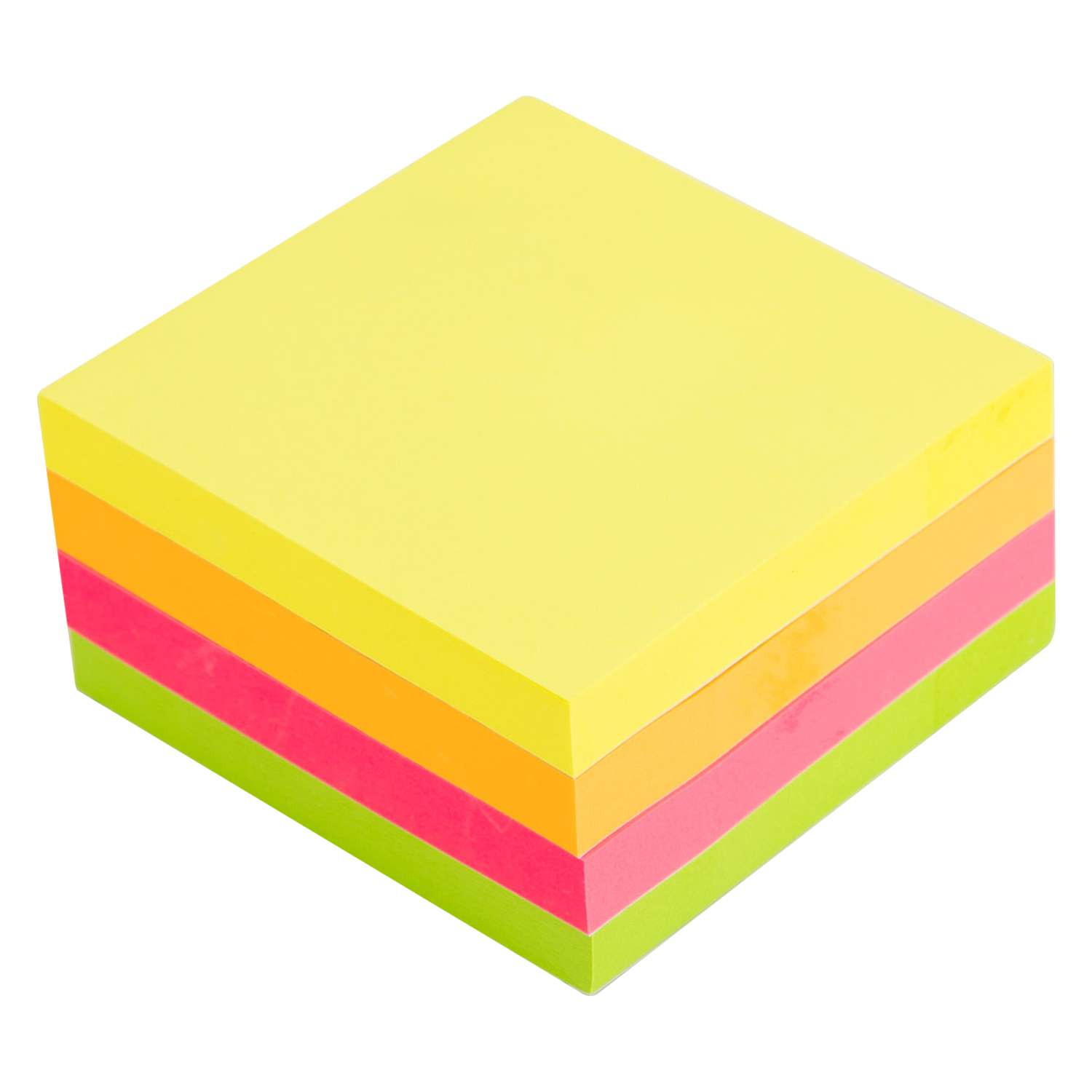 Deli Neon Sticky Notes, 3x3 Inch, Assorted, Easy Peel