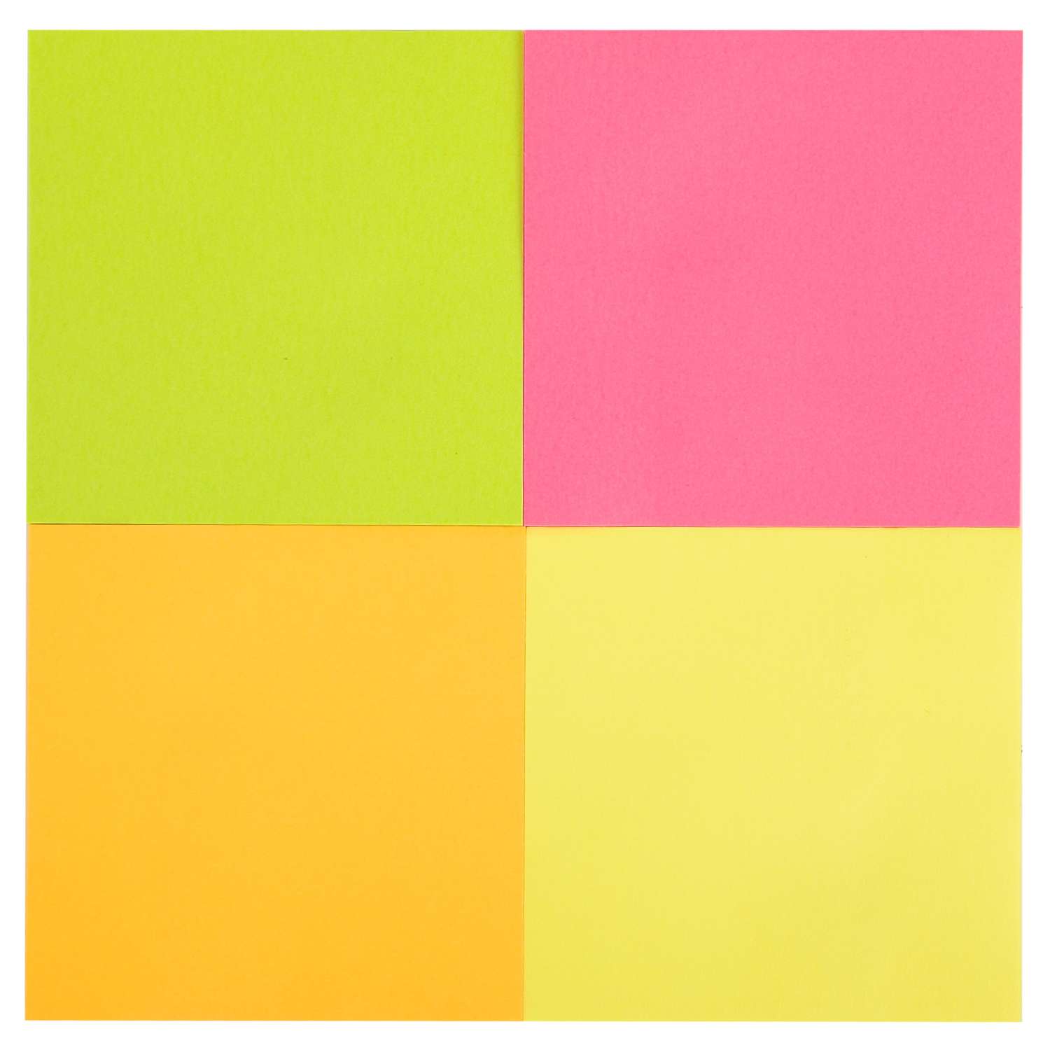 Deli Neon Sticky Notes, 3x3 Inch, Assorted, Easy Peel