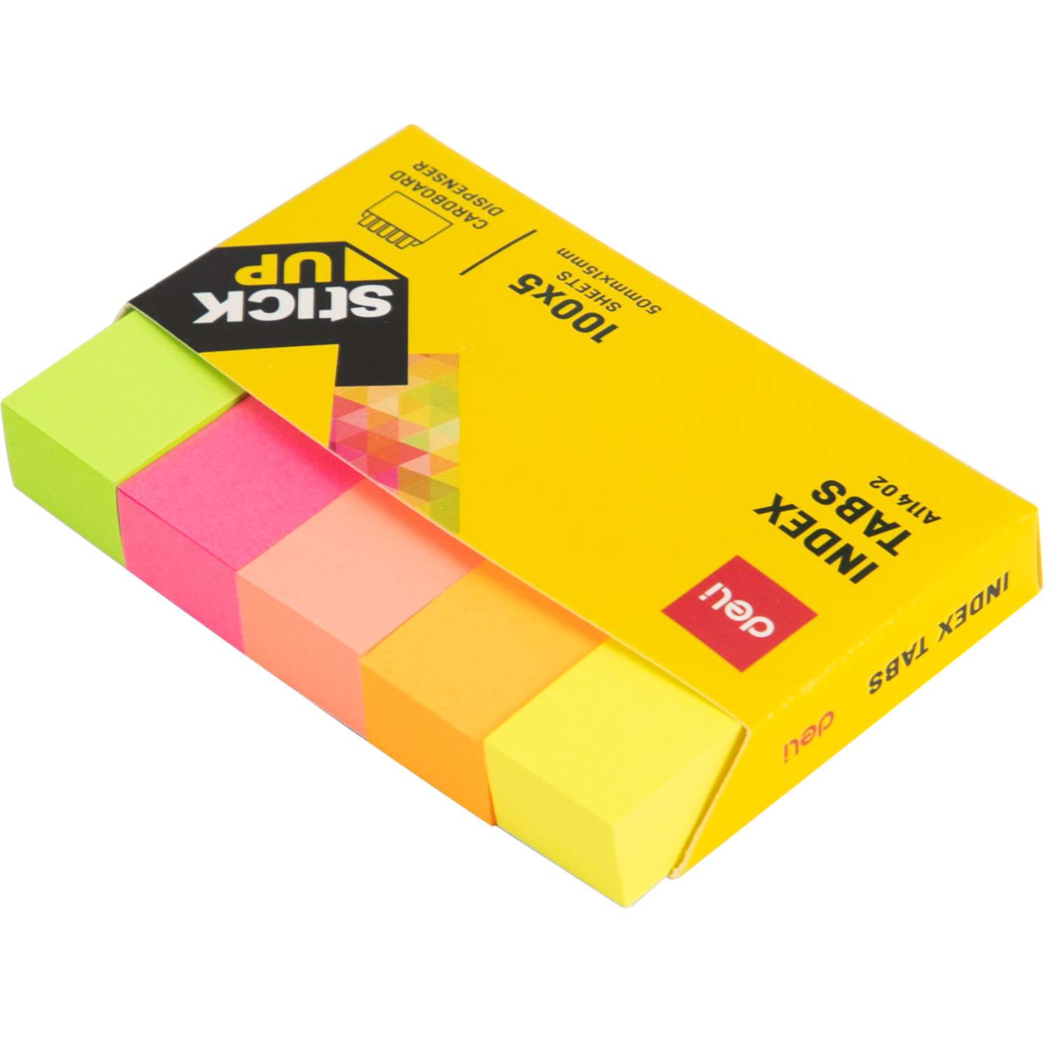 Deli Index Tabs, Paper, 50x15mm, Assorted - Pack of 24