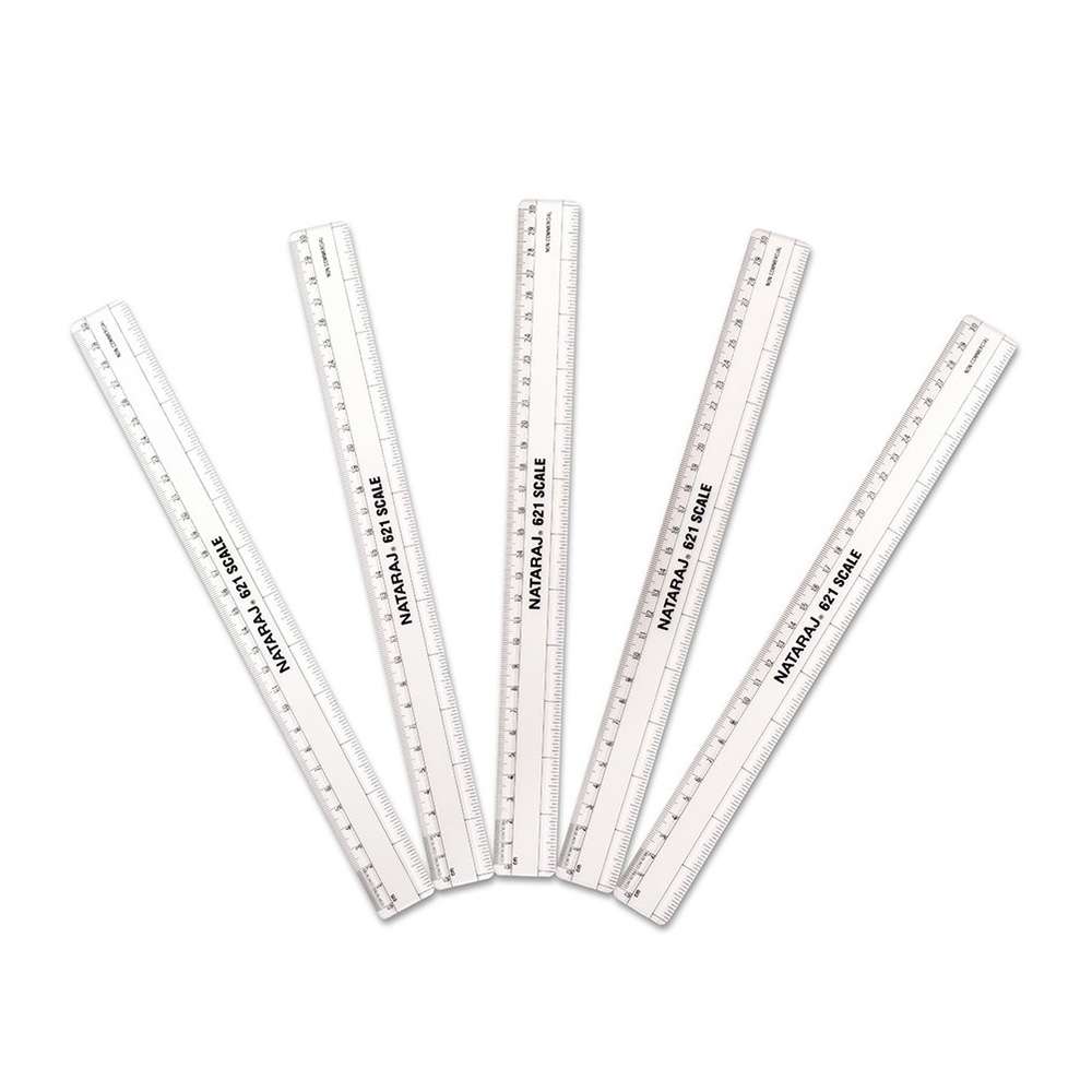 Nataraj 621 Ruler 30cm – Standard Transparent Scale | UAE