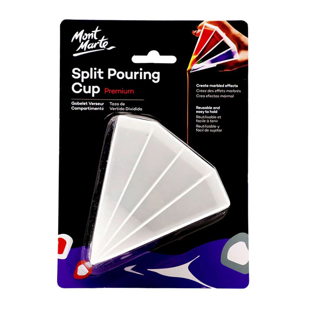 Mont Marte Split Pouring Cup, Multi-Chamber Design