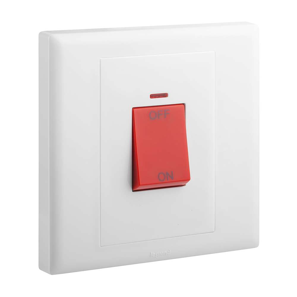 Legrand Eloe DP Switch 45A Cooker Neon White – FEPY