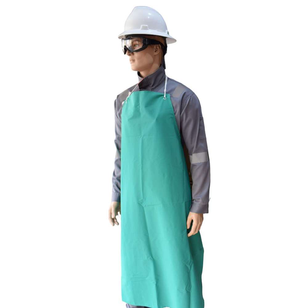 Buy Gladious Chemical & Fire Retardant PVC Apron, Green Online UAE