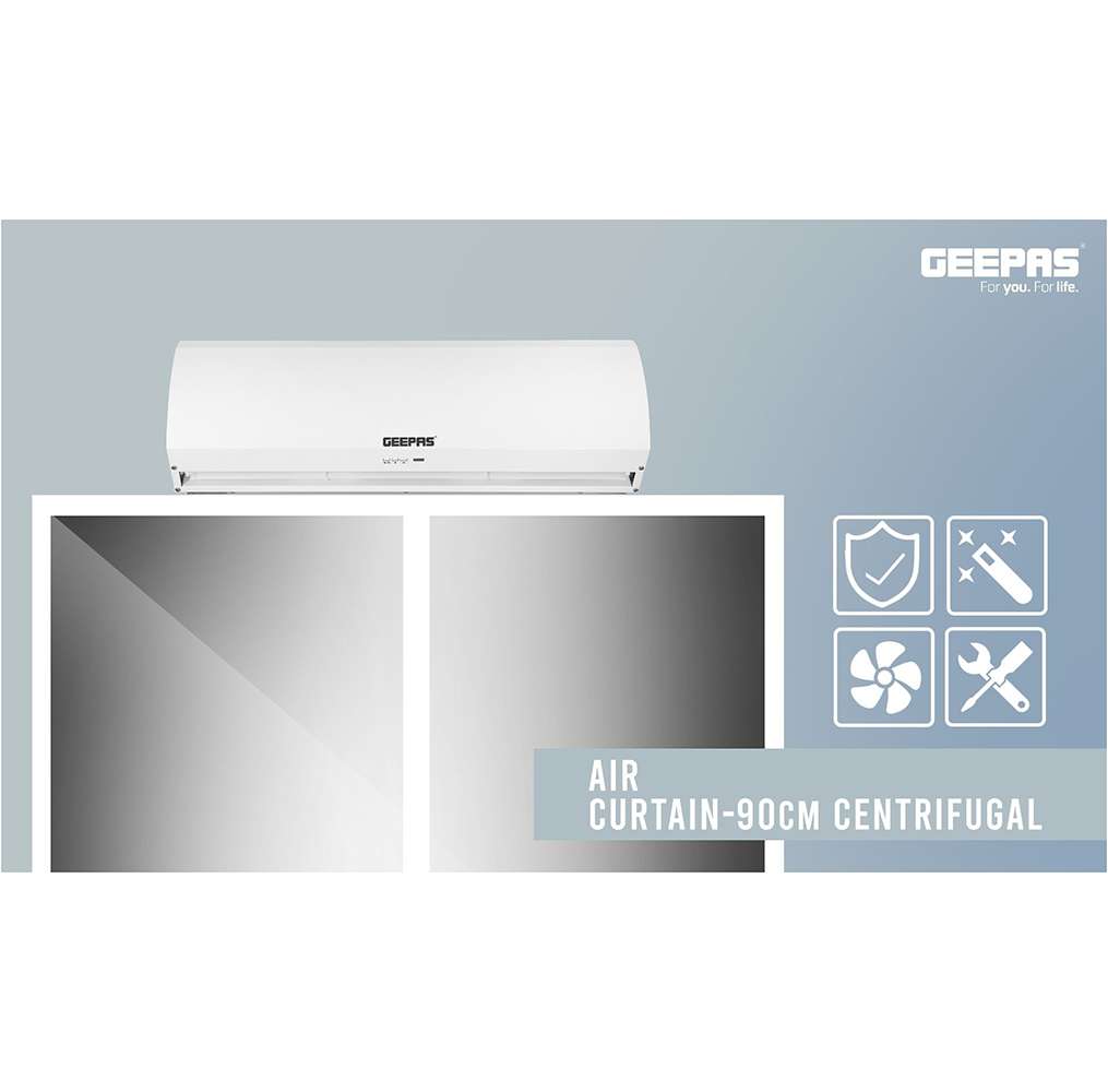 Geepas Automatic Commercial Indoo Air, Remote Control & Rust Proof with ...