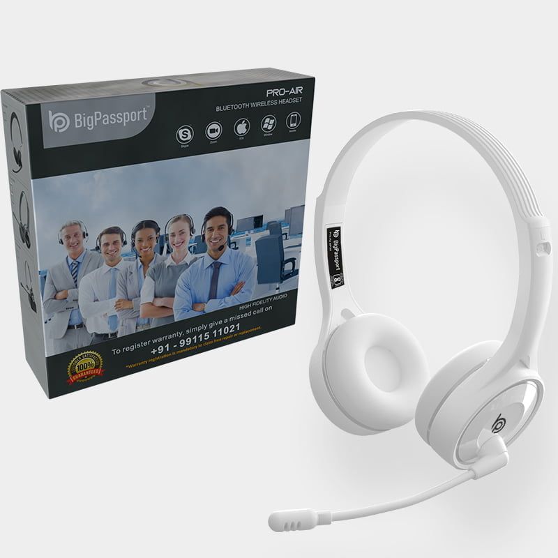 Bigpassport wireless headphones with a mic: get 10% off now.