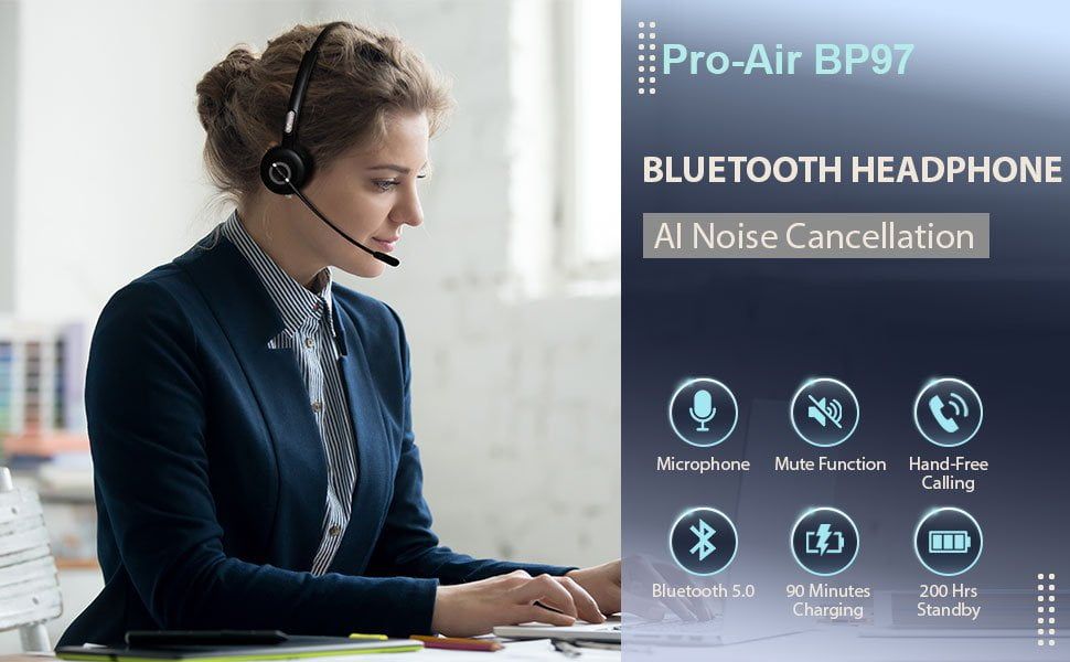 Wireless Mic Headphone with Bluetooth | Hands Free