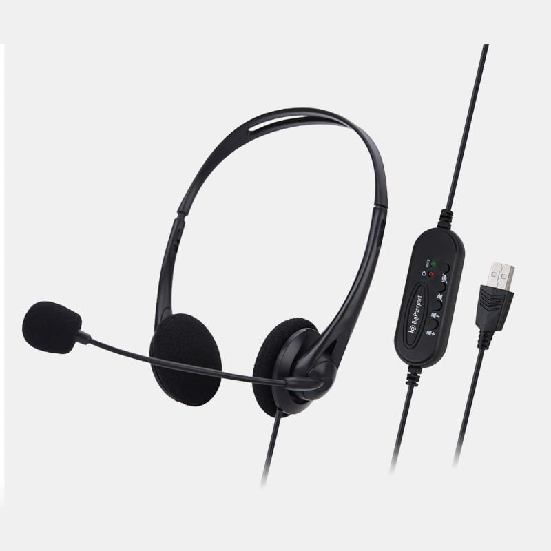 Get 10% off @bigpassport headphone with mic usb in India.