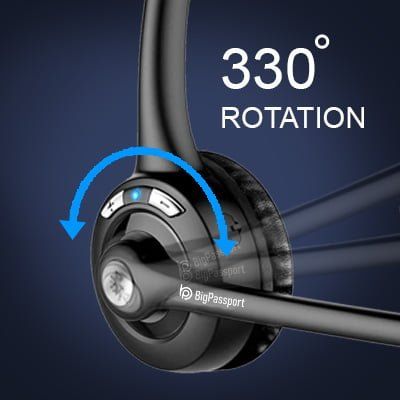 BigPassport Bluetooth Wireless Headphone with Mic (Model: Pro-Air BP6 ...