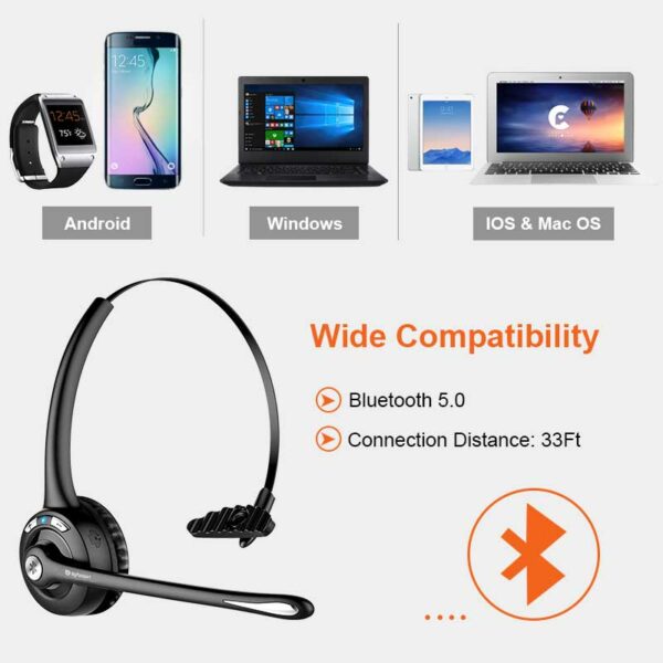 BigPassport Bluetooth Wireless Headphone with Mic (Model: Pro-Air BP6 ...