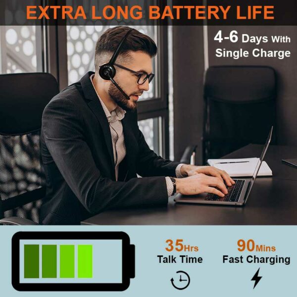 BigPassport Bluetooth Wireless Headphone with Mic (Model: Pro-Air BP6 ...