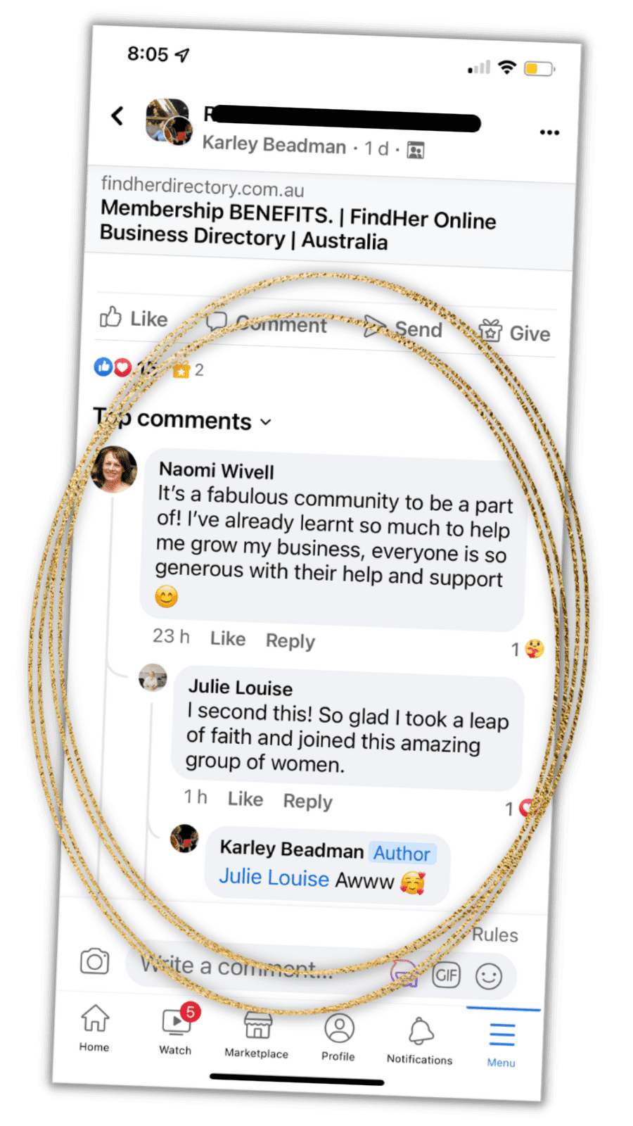 FindHer VIP Inner Circle Community Group
