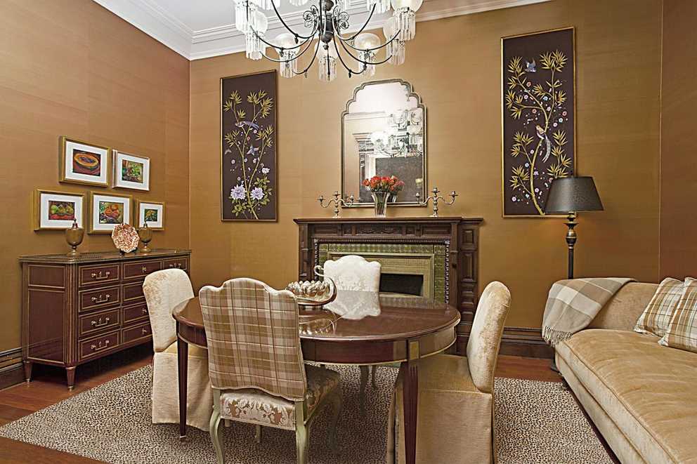 Round Tablel Dining Room In Classic American Style #7716 | House ...